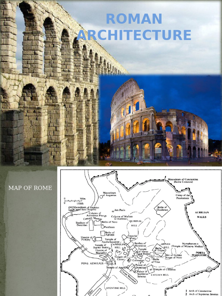 Roman Architecture | PDF | Column | Vault (Architecture)