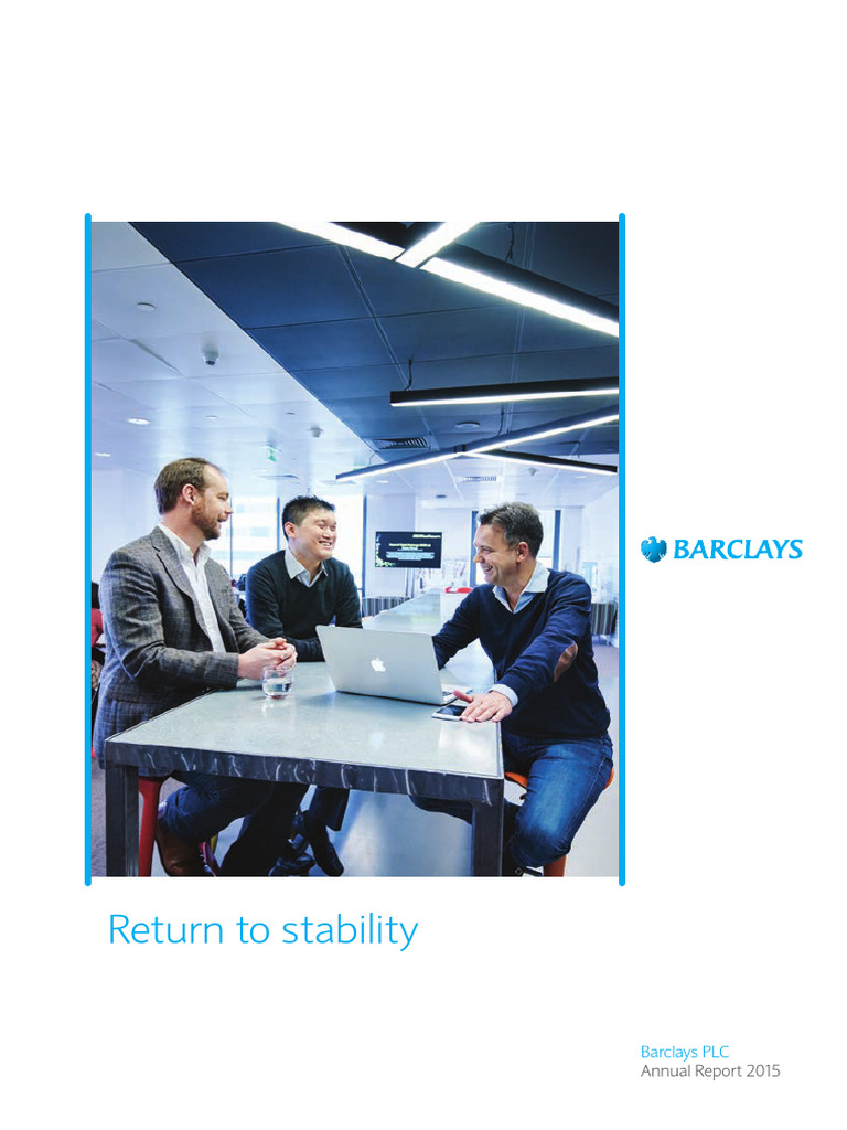 Barclays PLC Annual Report 2015 | PDF | Banks | Valuation (Finance)