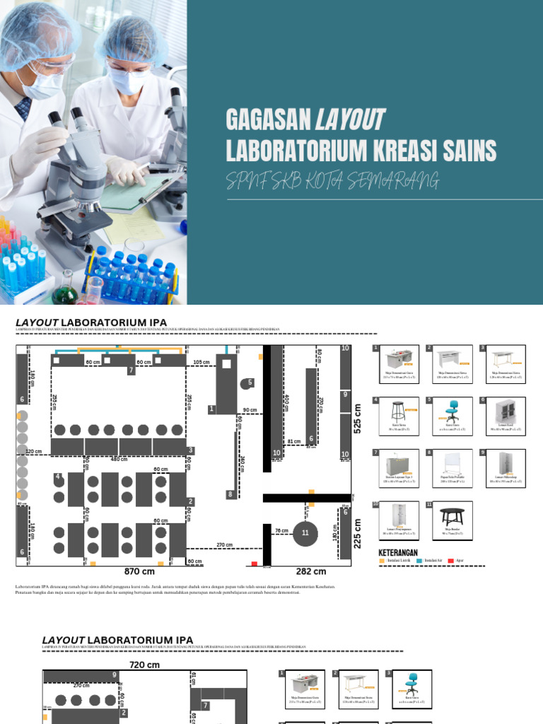 Desain Layout Laboratorium Ipa | PDF