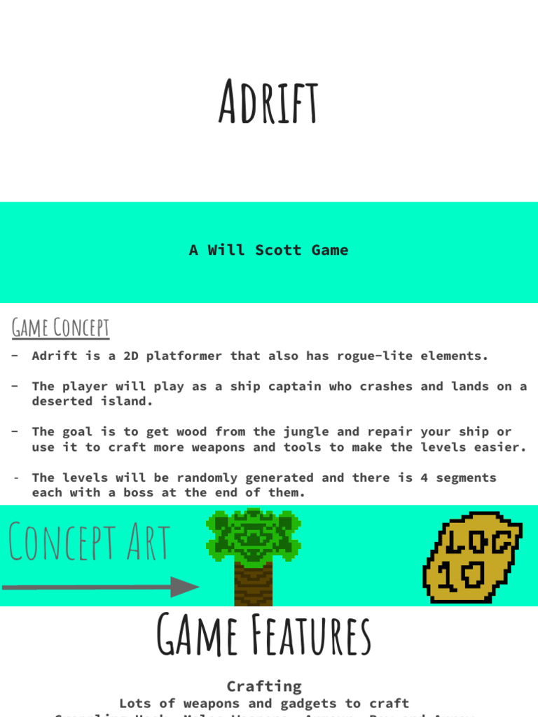 Game Pitch (Adrift) | PDF