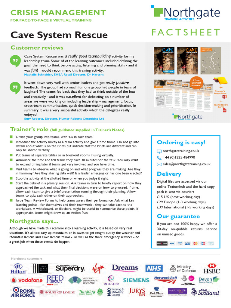 Northgate Cave System Factsheet P2 | PDF