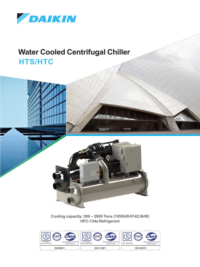 Daikin Centrifugal Chiller Overview | PDF | Pump | Air Conditioning