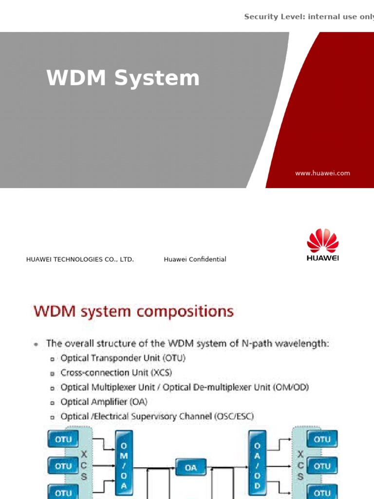 DWDM Technology Overview by Huawei | PDF | Wavelength Division ...