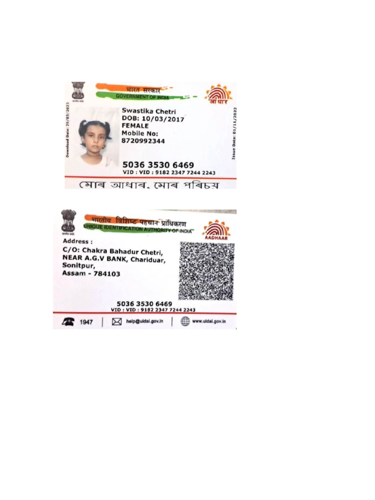 AADHAR | PDF