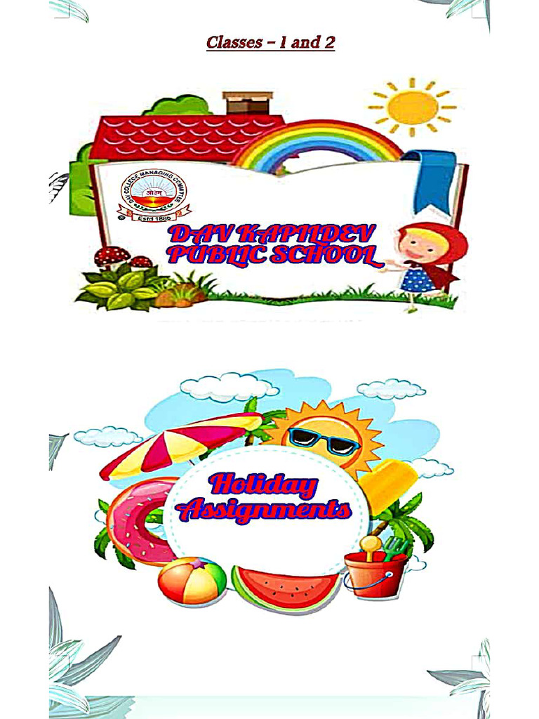 Holiday Assignments | PDF