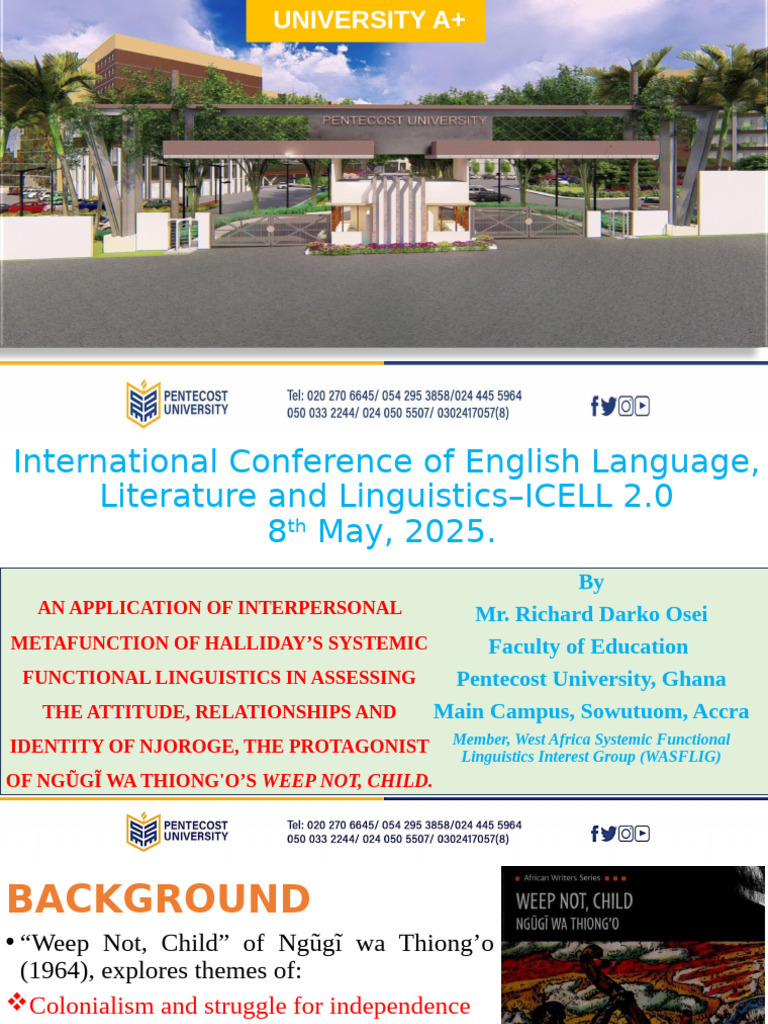 Presentation On SFL Final 2 | PDF | Human Communication | Linguistics