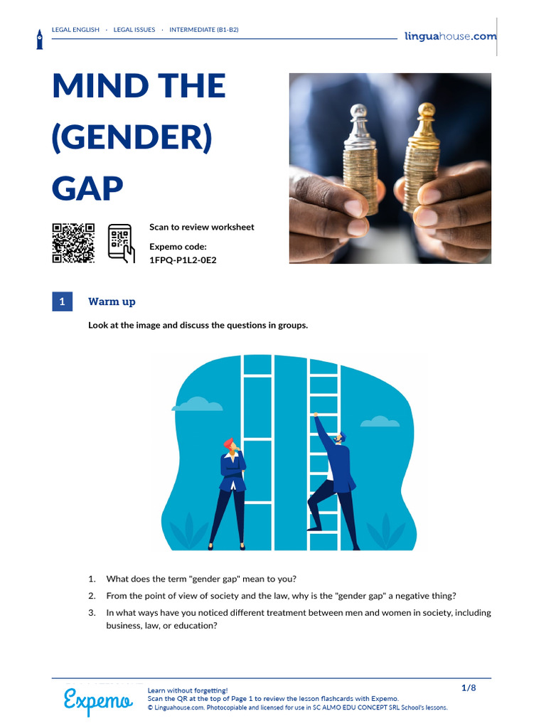 Mind the Gender Gap British English Student B1 B2 | PDF | Invention ...