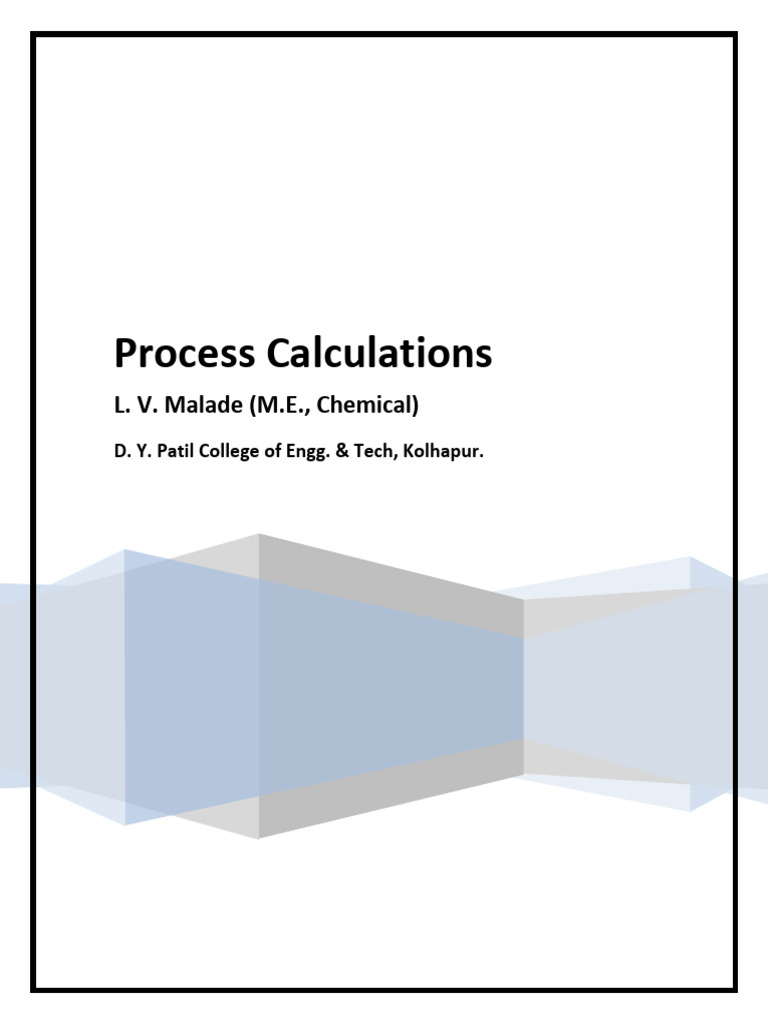Process Calculations Subjective Notes For Better Understanding | PDF ...