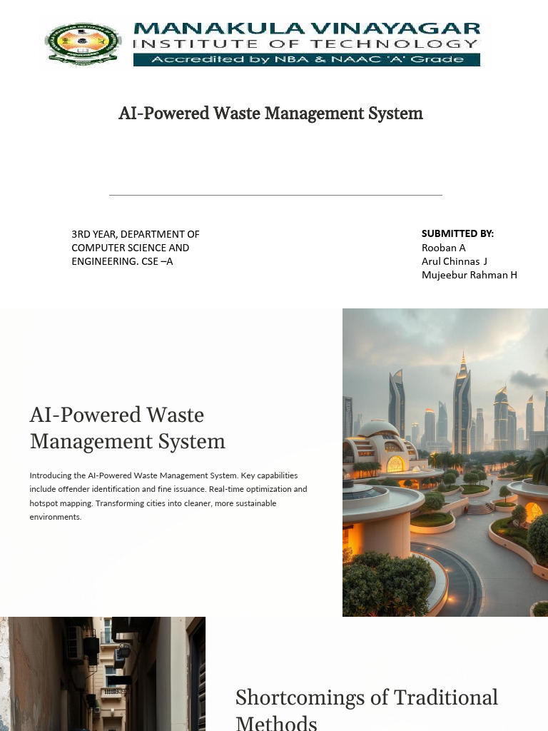 AI Waste Management System Overview | PDF | Artificial Intelligence ...