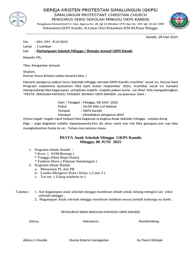 Surat Undangan ASM '2025 (2) ' | PDF