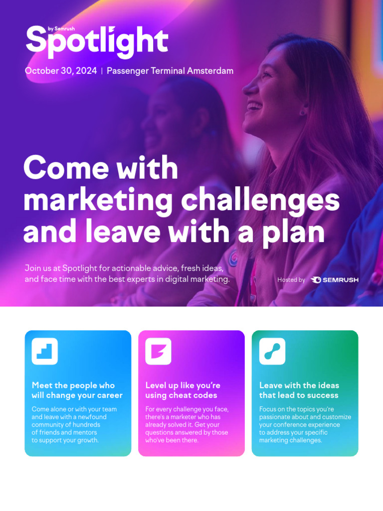 Spotlight 2024 - One-Pager | PDF | Promotion And Marketing ...