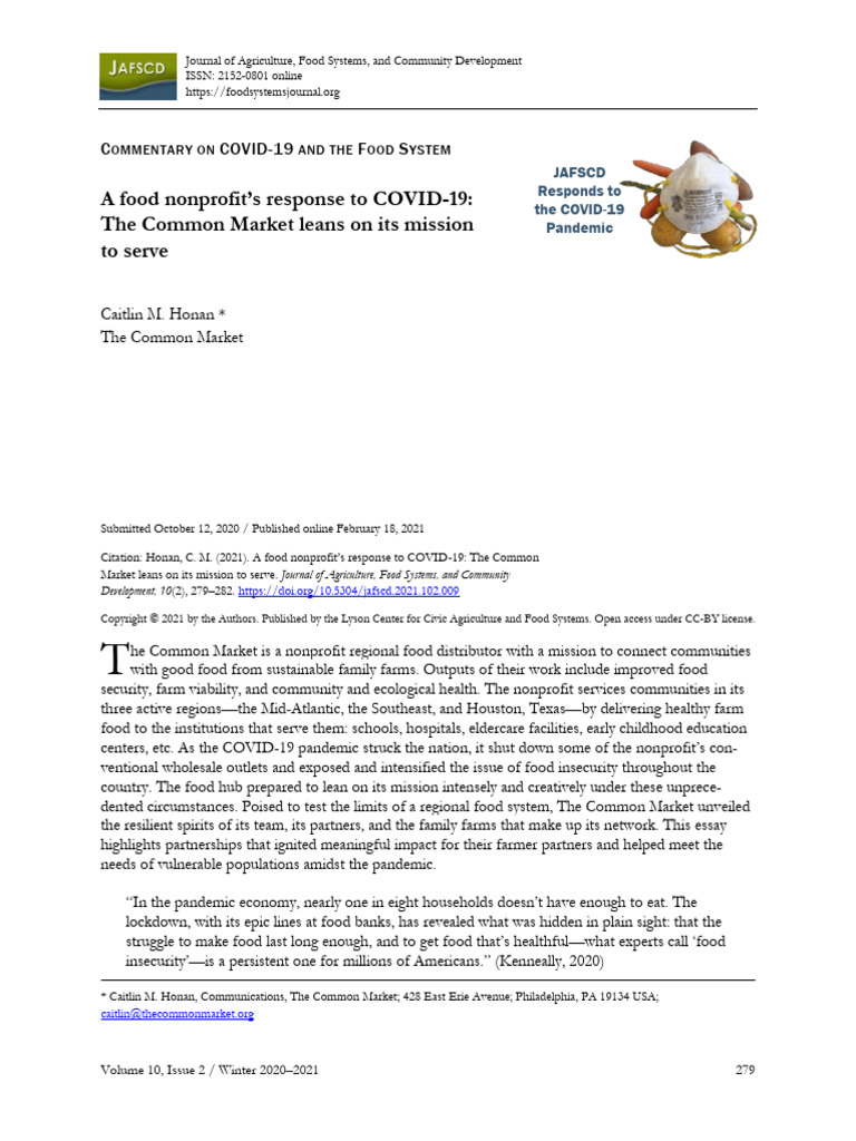 Achristian,+JAFSCD COVID Commentary Food Nonprofits Response February ...