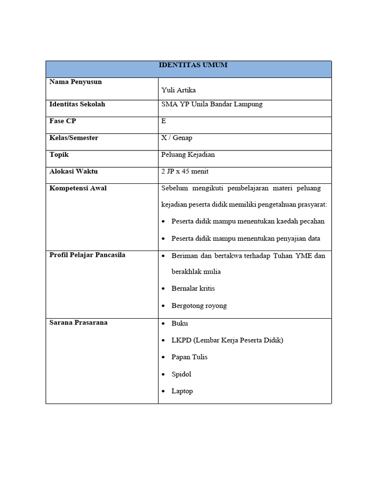 Uts Yuli Artika - Pse | PDF