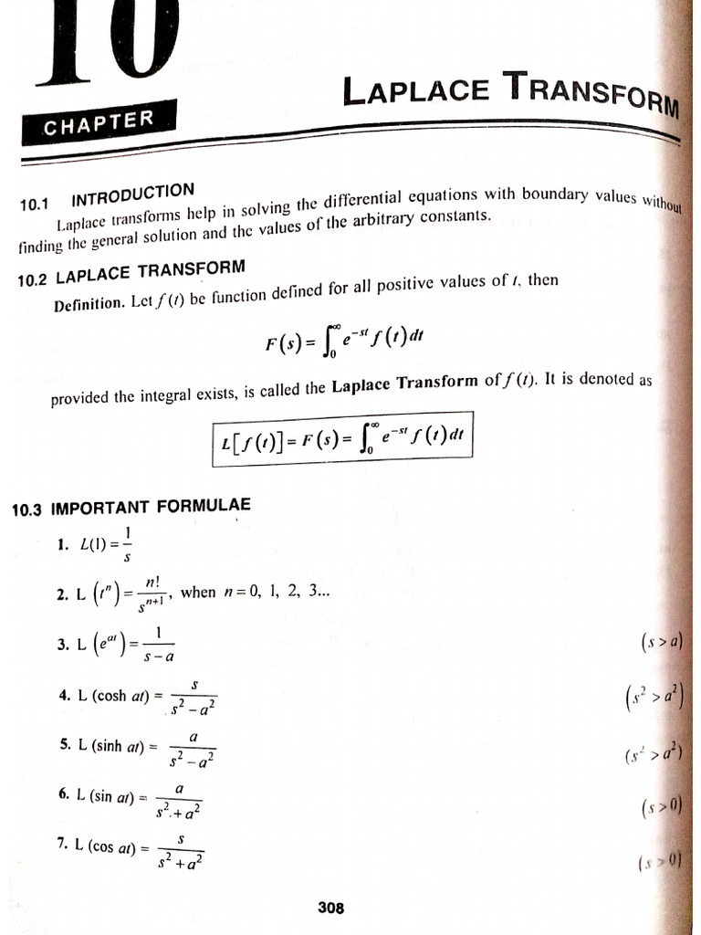 Laplace Transforms | PDF