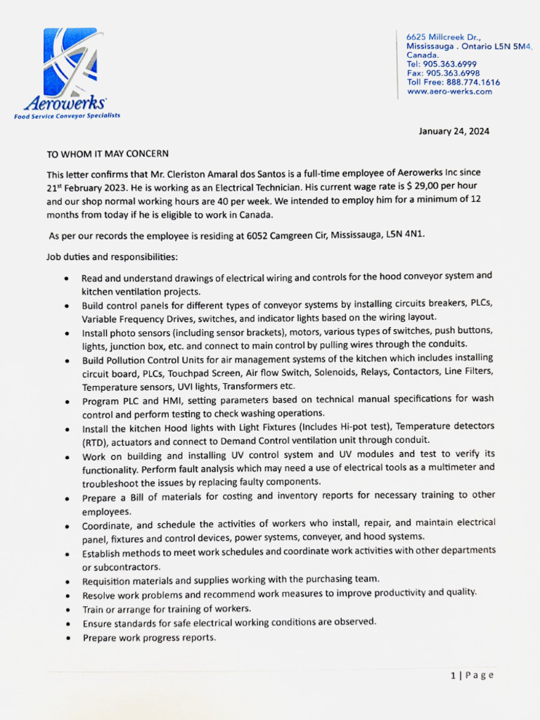 Job Letter | PDF