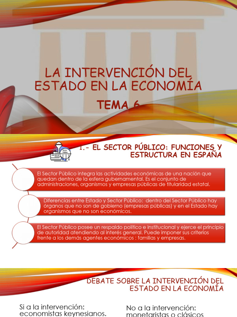 Intervención del Estado en la Economía Española | PDF | Balance ...