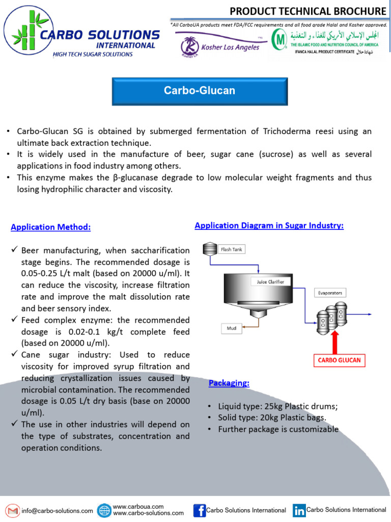 Carbo-Glucan Product Flyer | PDF