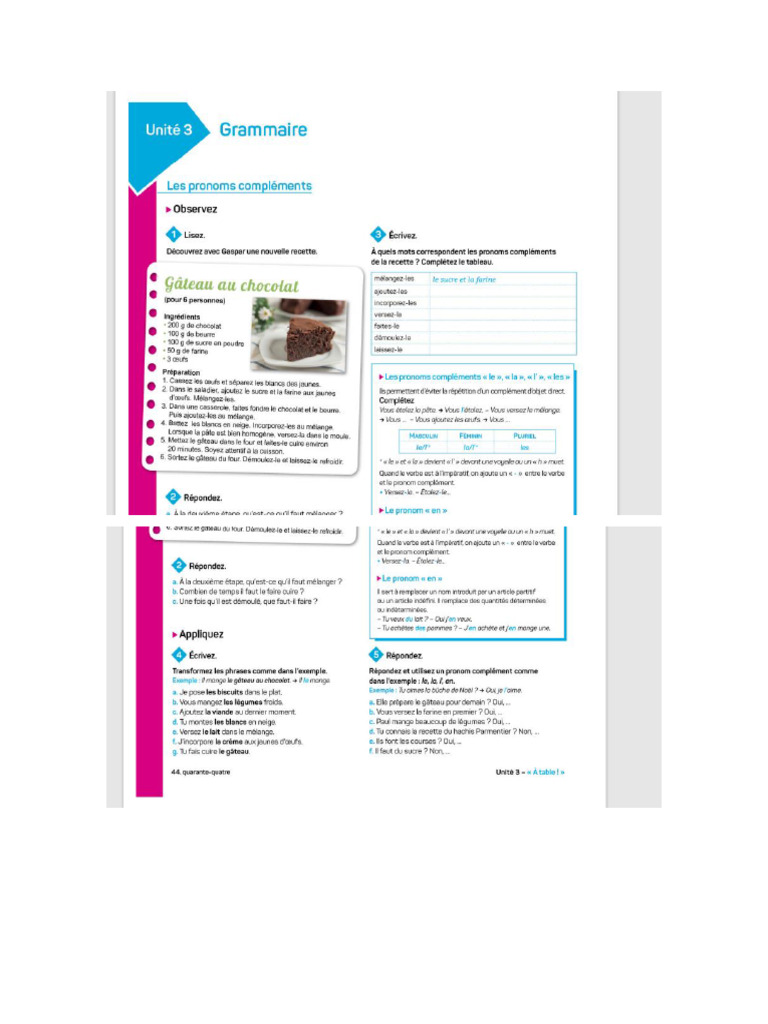 Les Pronoms Compléments | PDF