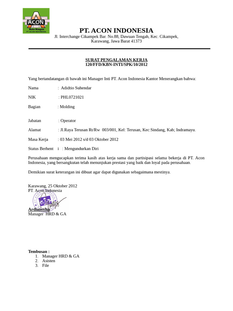 Acon Indonesia | PDF