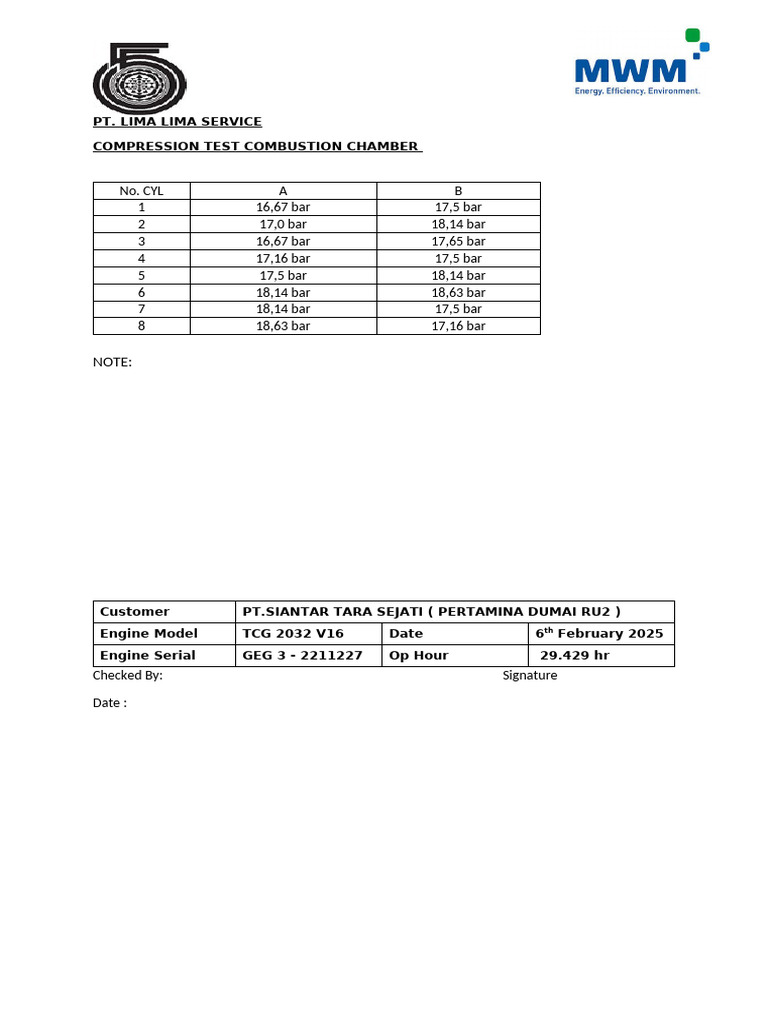 Compresion Test Combustion Chamber g3 - 011823 | PDF