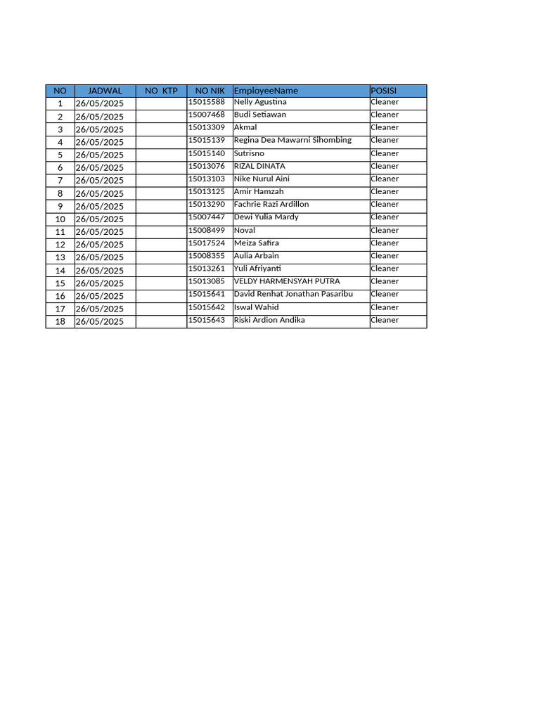 Form Request NCC New Comer 26 May 2025 | PDF