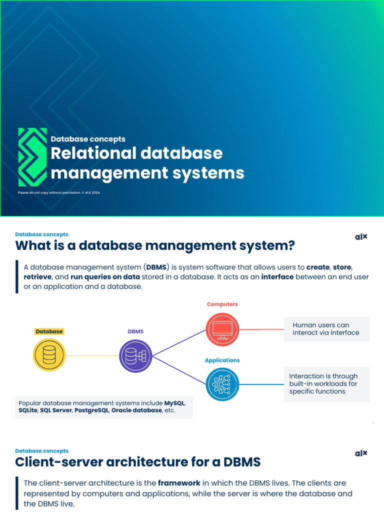 Relational Database Management Systems | PDF | Databases | Acid
