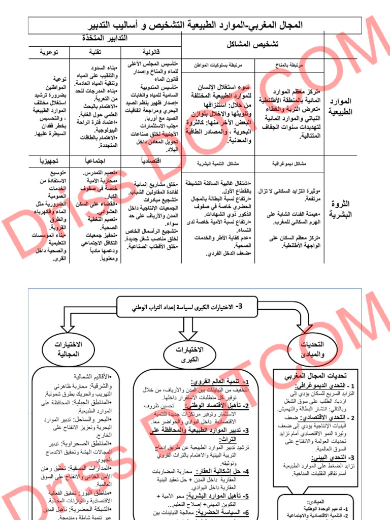 ملخصات الاجتماعيات Driss Dotcom | PDF