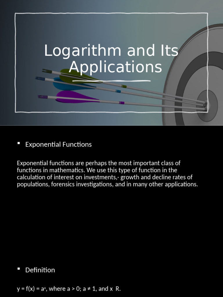 Logarithm and Its Applications - Full Chapter - Copy - Copy 123 | PDF