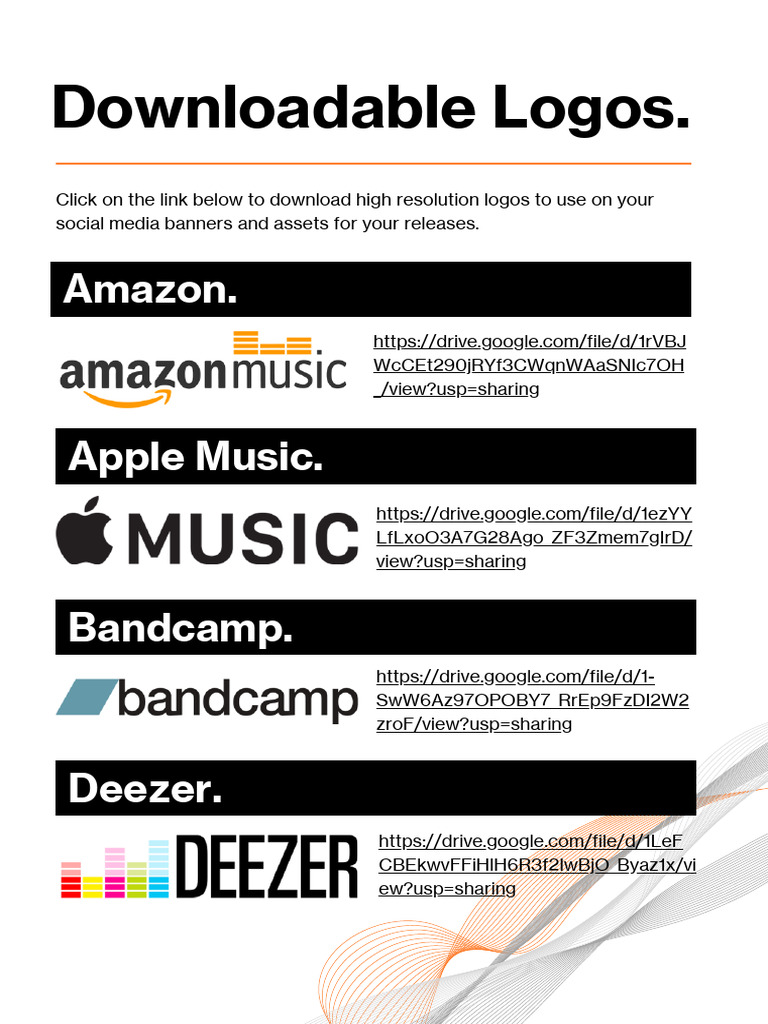 Downloadable Logos. 7 | PDF