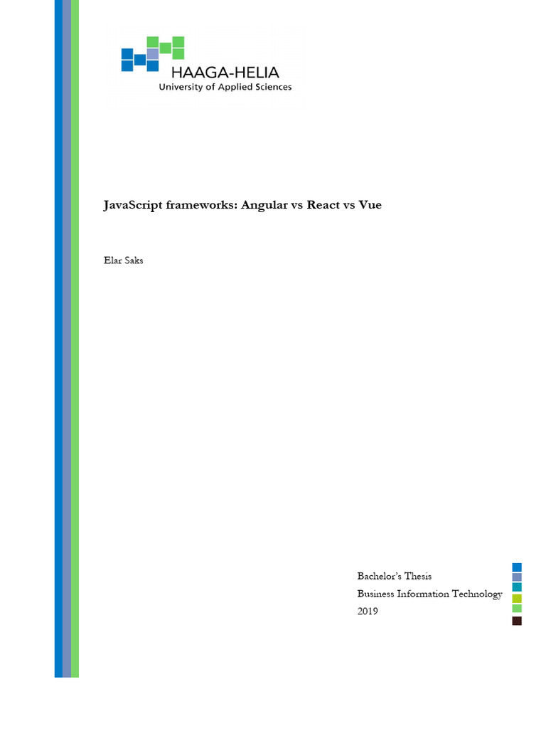 Javascript Frameworks Angular Vs React Vs Vue Pdf Java Script 8314