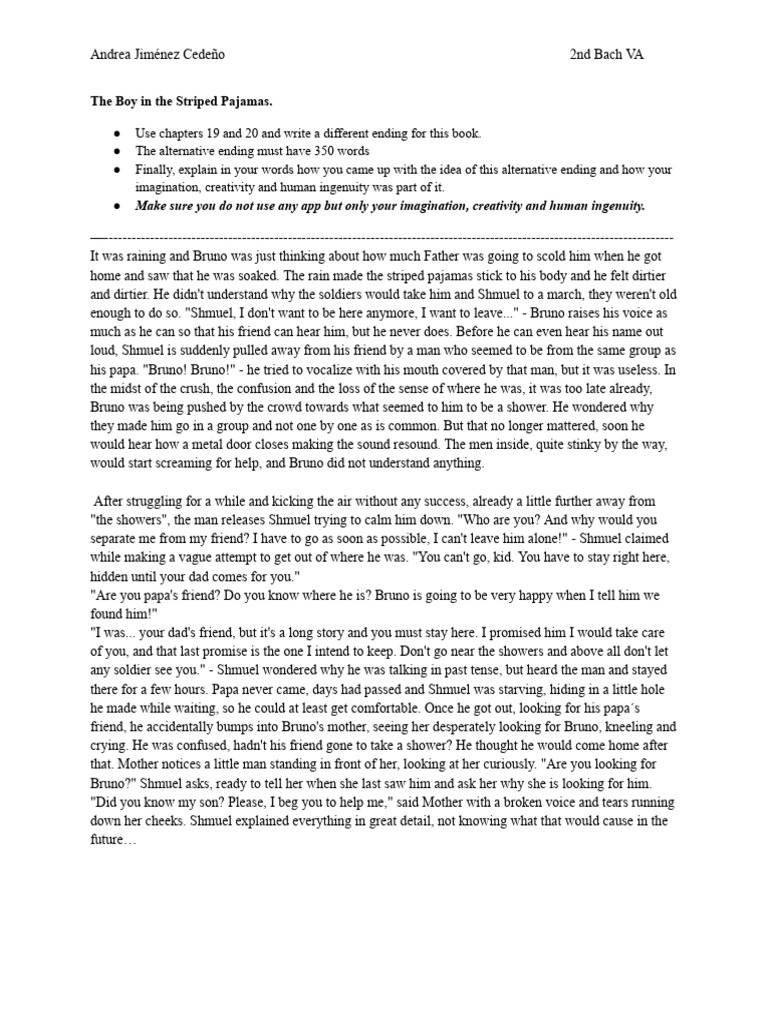 The Boy in The Striped Pajamas | PDF