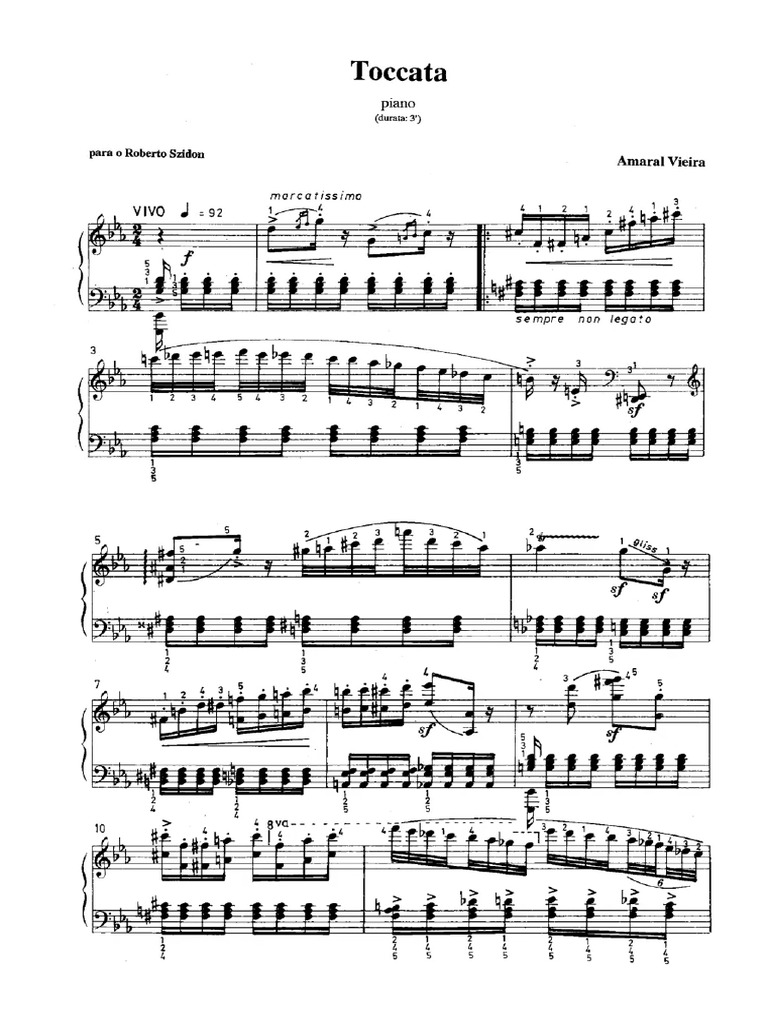 Amaral Vieira - Trilogia III. Toccata | PDF