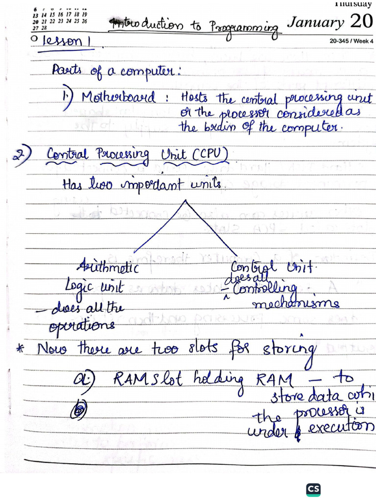 Week 1 Introduction To Programming | PDF