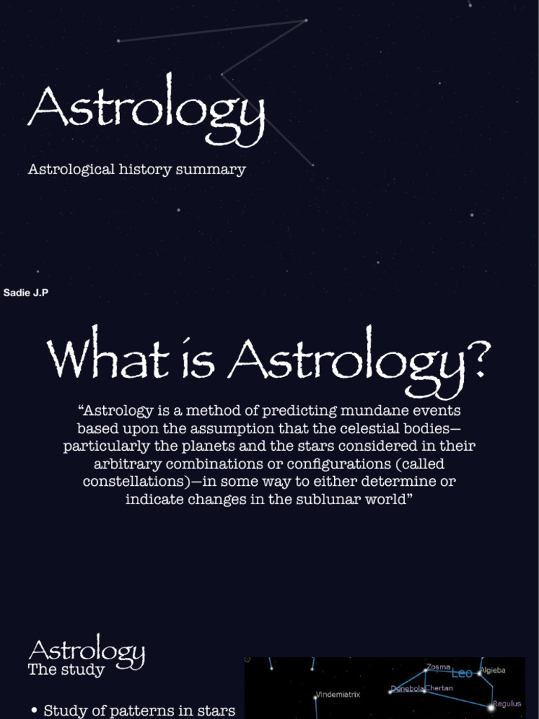 Overview of Astrology and Horoscopes | PDF