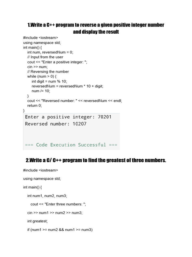 C++ Programming Examples and Solutions | PDF | Pointer (Computer ...