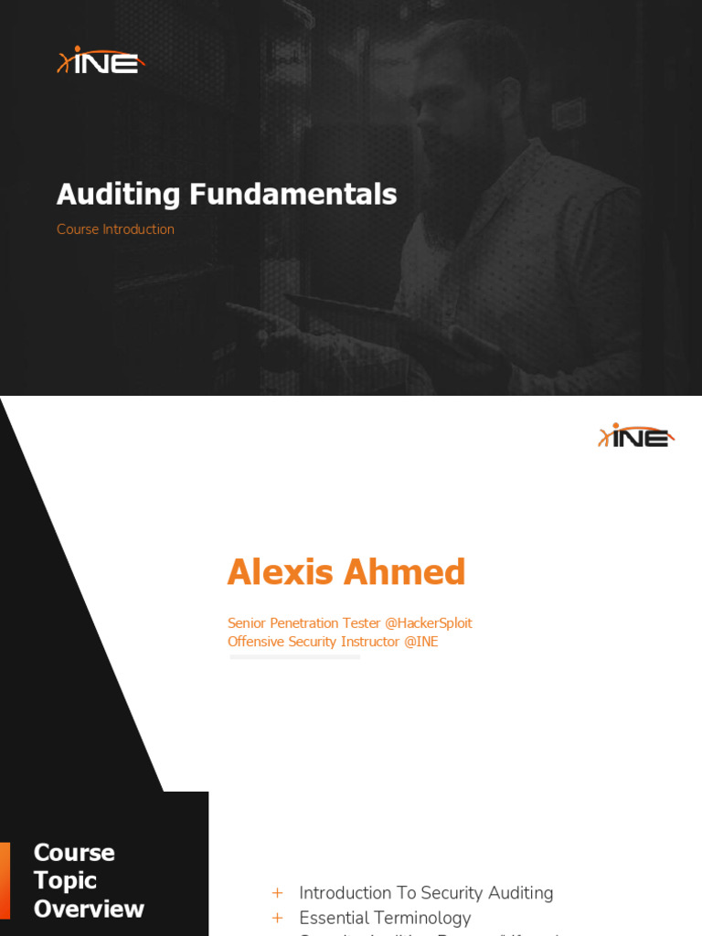 INE Assessment Methodologies Auditing Fundamentals Course File | PDF | Information Security ...