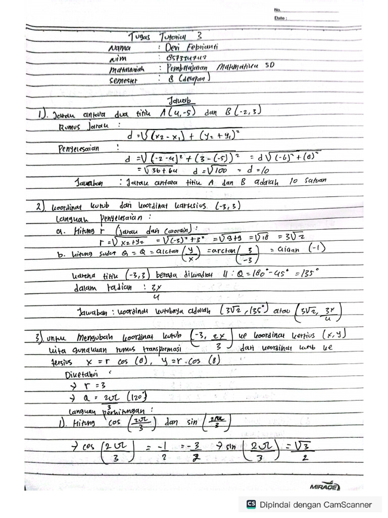 Tugas 3 Matematika | PDF