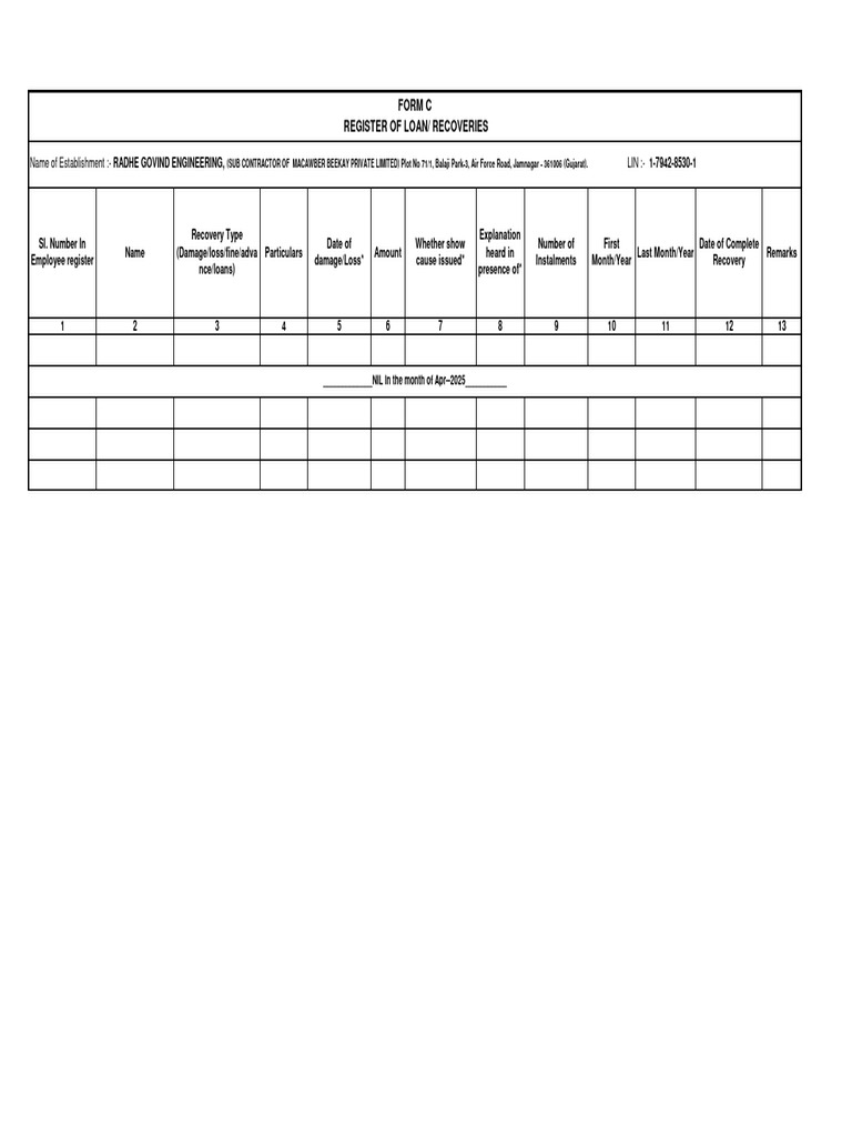 Form C | PDF