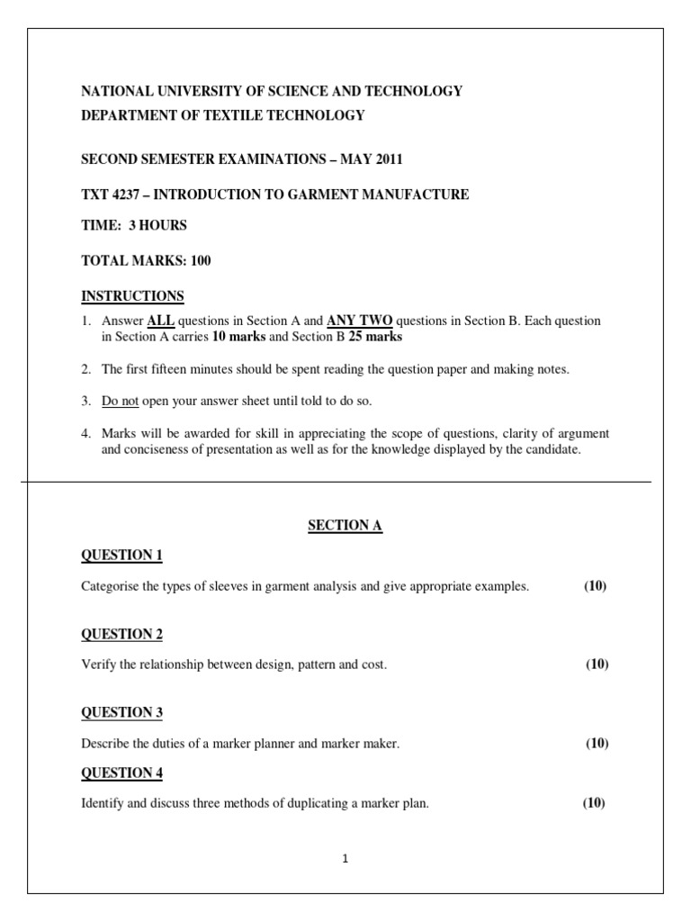 Introduction To Garment Manufacture | PDF | Seam (Sewing) | Sewing