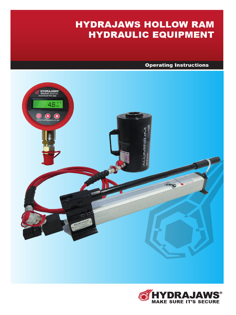 Hydrajaws Hollow Ram Hydraulic MANUAL | PDF | Pump | Valve