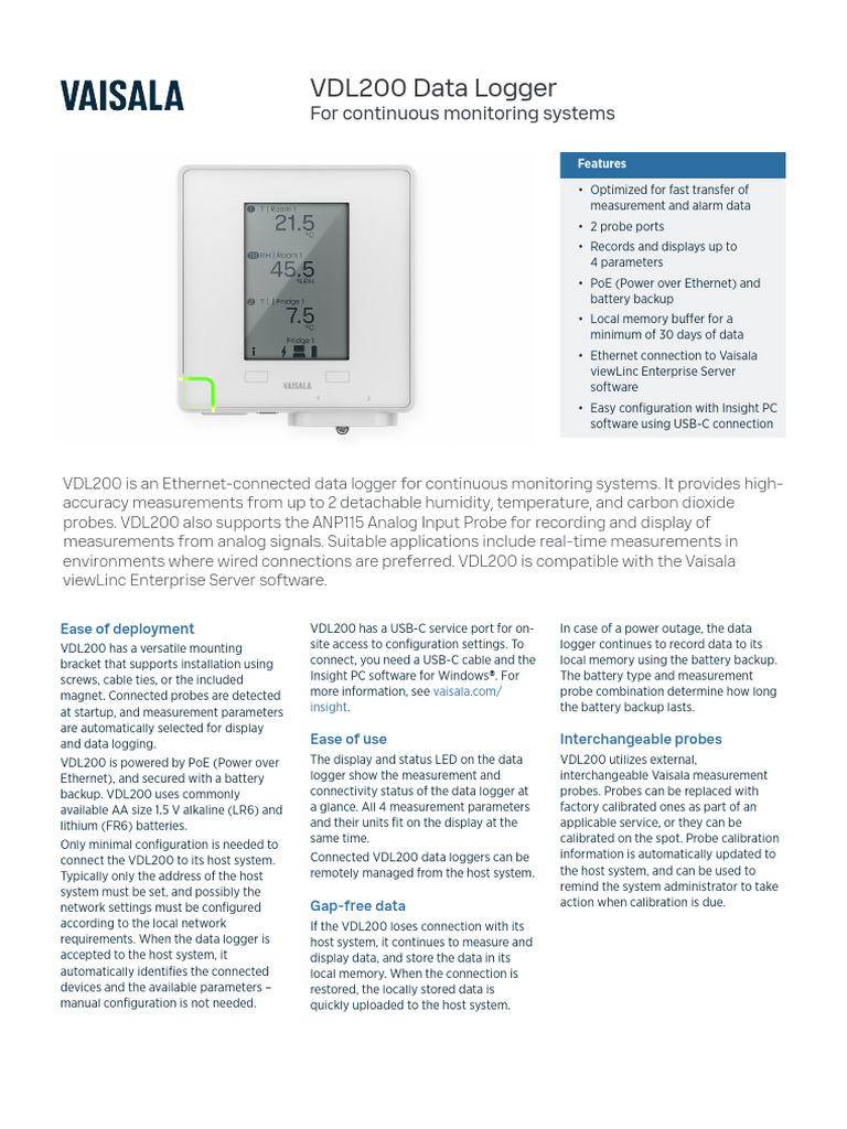 VDL200 Datasheet B212433EN C | PDF | Computing | Computer Engineering