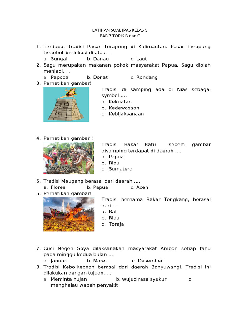 Latihan Soal Ipas Bab 7 Topik B Dan C | PDF