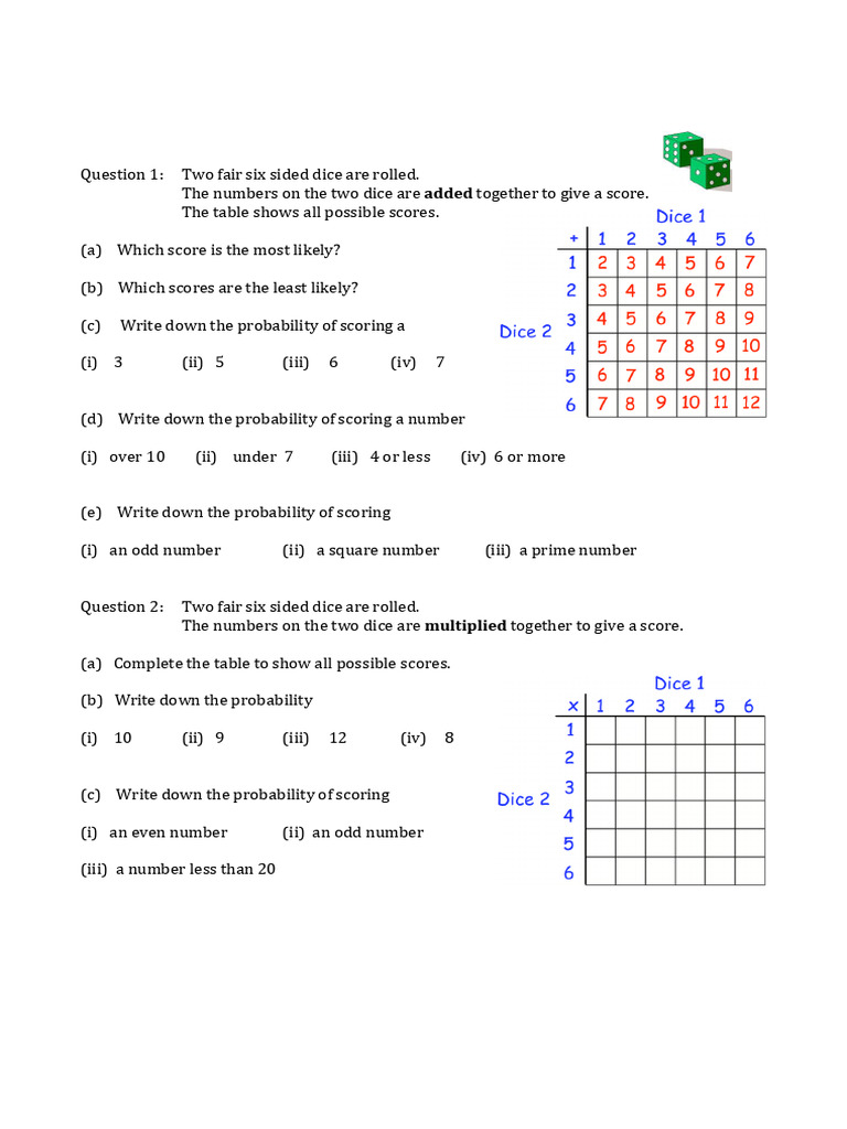Prob 2 Events Sample-Spaces | PDF | Spinning (Textiles) | Probability
