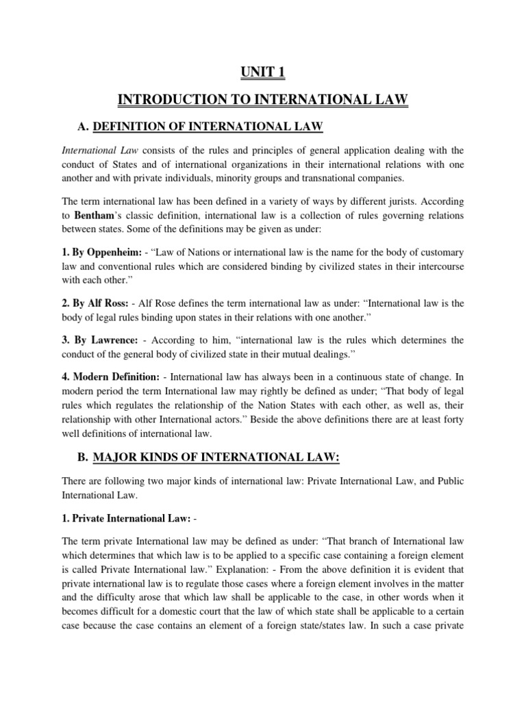 International Law | PDF | International Law | Treaty