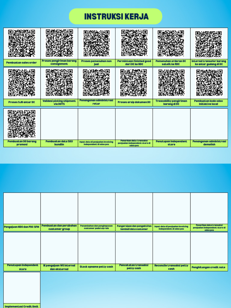 Biru Kuning Simpel Daftar Jumlah Penjualan Dokumen A4 | PDF