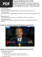 AFIS | PDF | Fingerprint | Identity Document