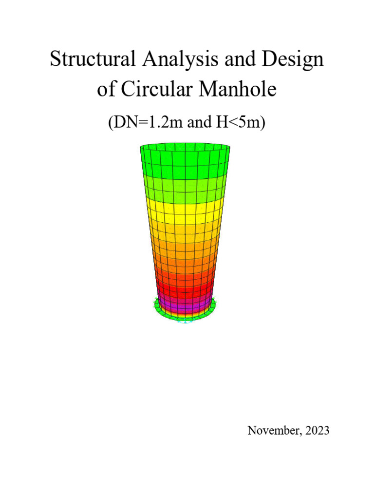 Manhole Structural Design Analysis | PDF | Stress (Mechanics) | Concrete