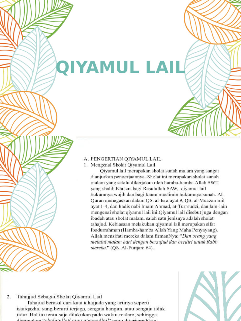 QIYAMUL LAIL BARU | PDF