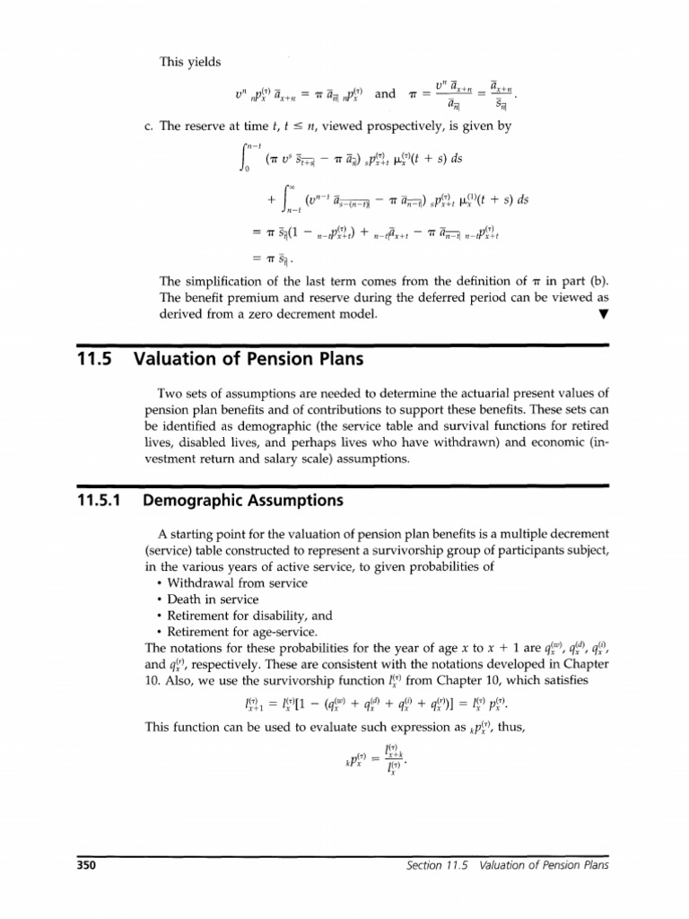 Bowers Acturarial Mathematics 378 386 | PDF