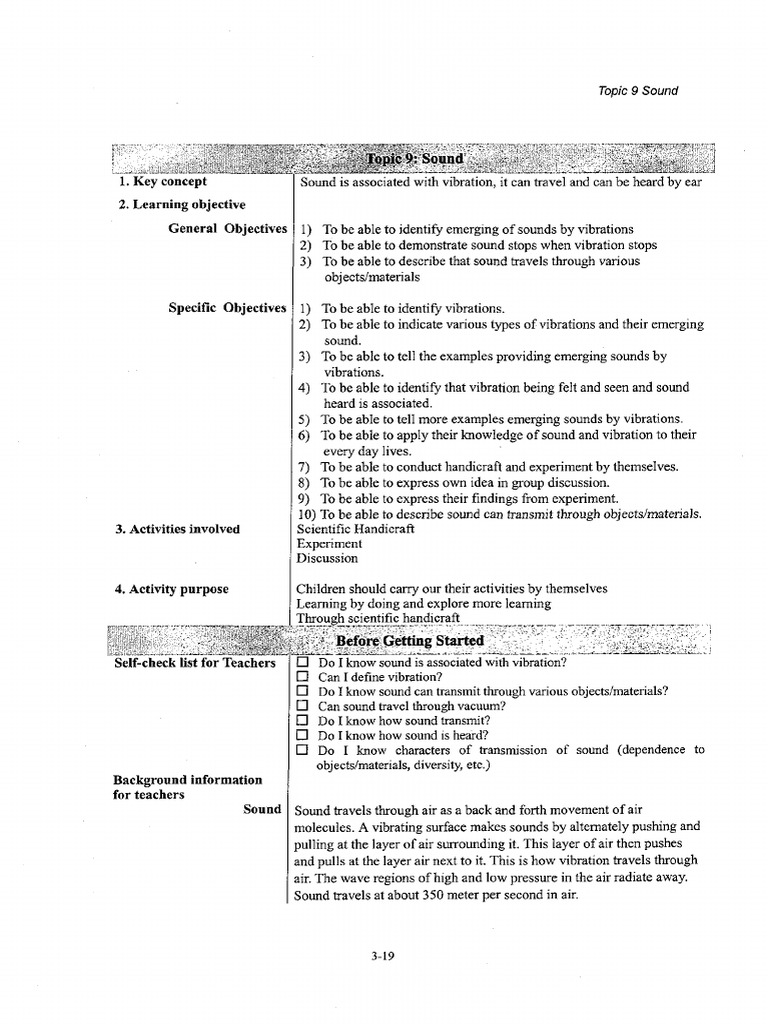 Form 2 Physics Sound 1 | PDF